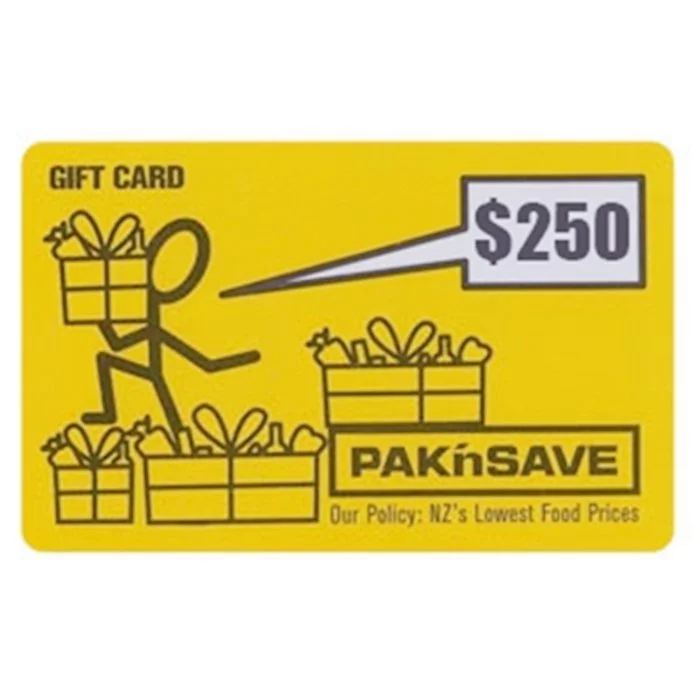 PAK'nSAVE $250 NZD Physical Gift Card (Express Delivery) » eGift Cards