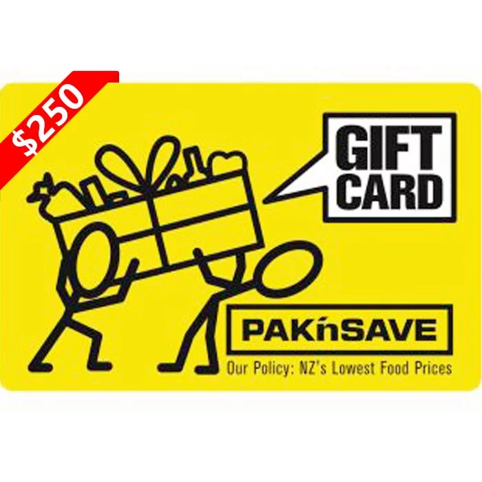 PAK'nSAVE $250 NZD Physical Gift Card (Express Delivery) » eGift Cards